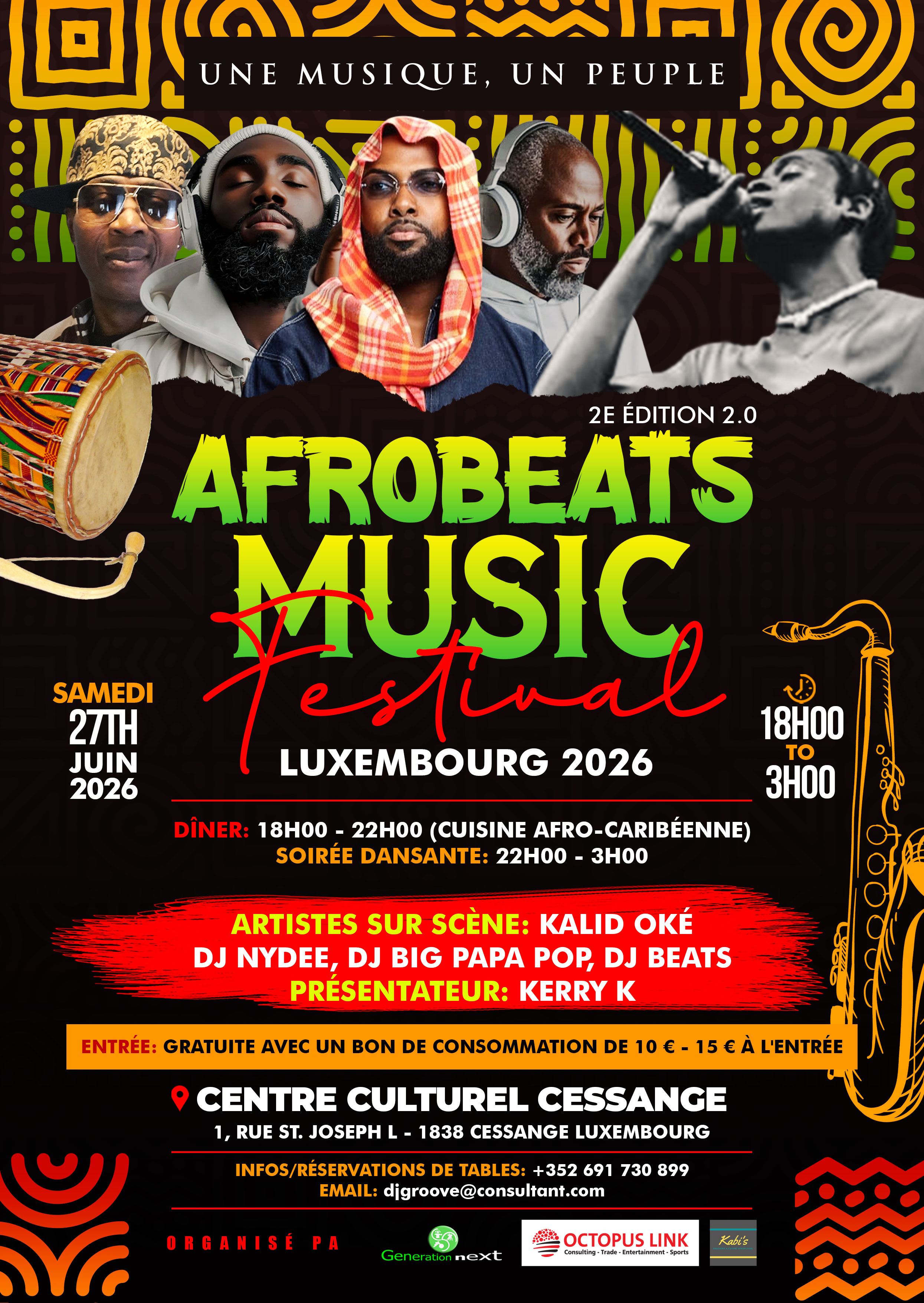 Centre Culturel Cessange - Afrobeats music festival 2026 - LOUD IN ...