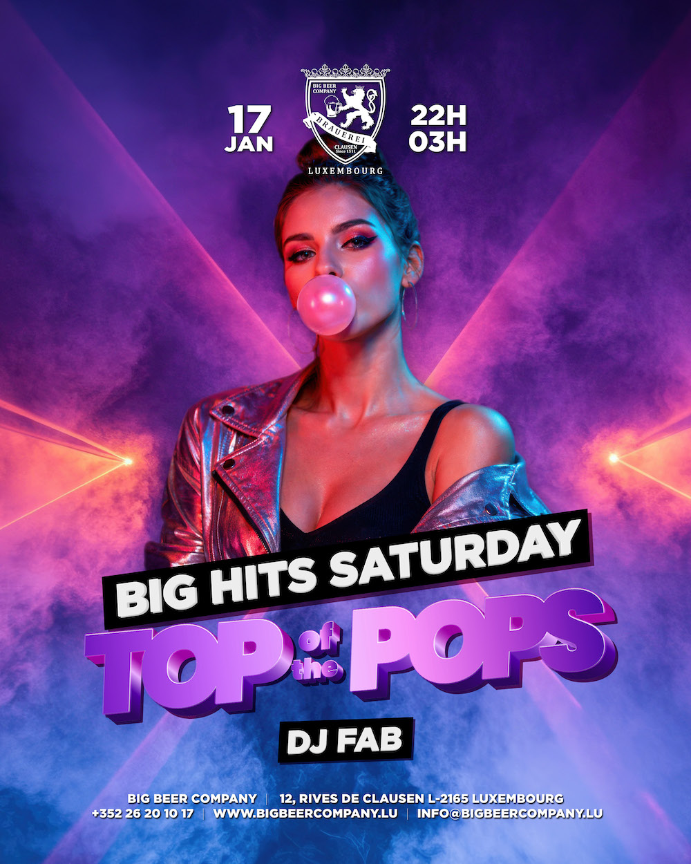 Brauerei - Big Beer Company - Big hits saturday - Top of the pop ...