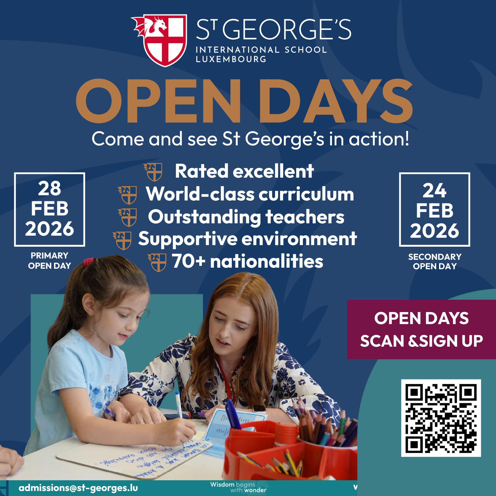 St George's International School, Luxembourg - St George's Open Doors ...
