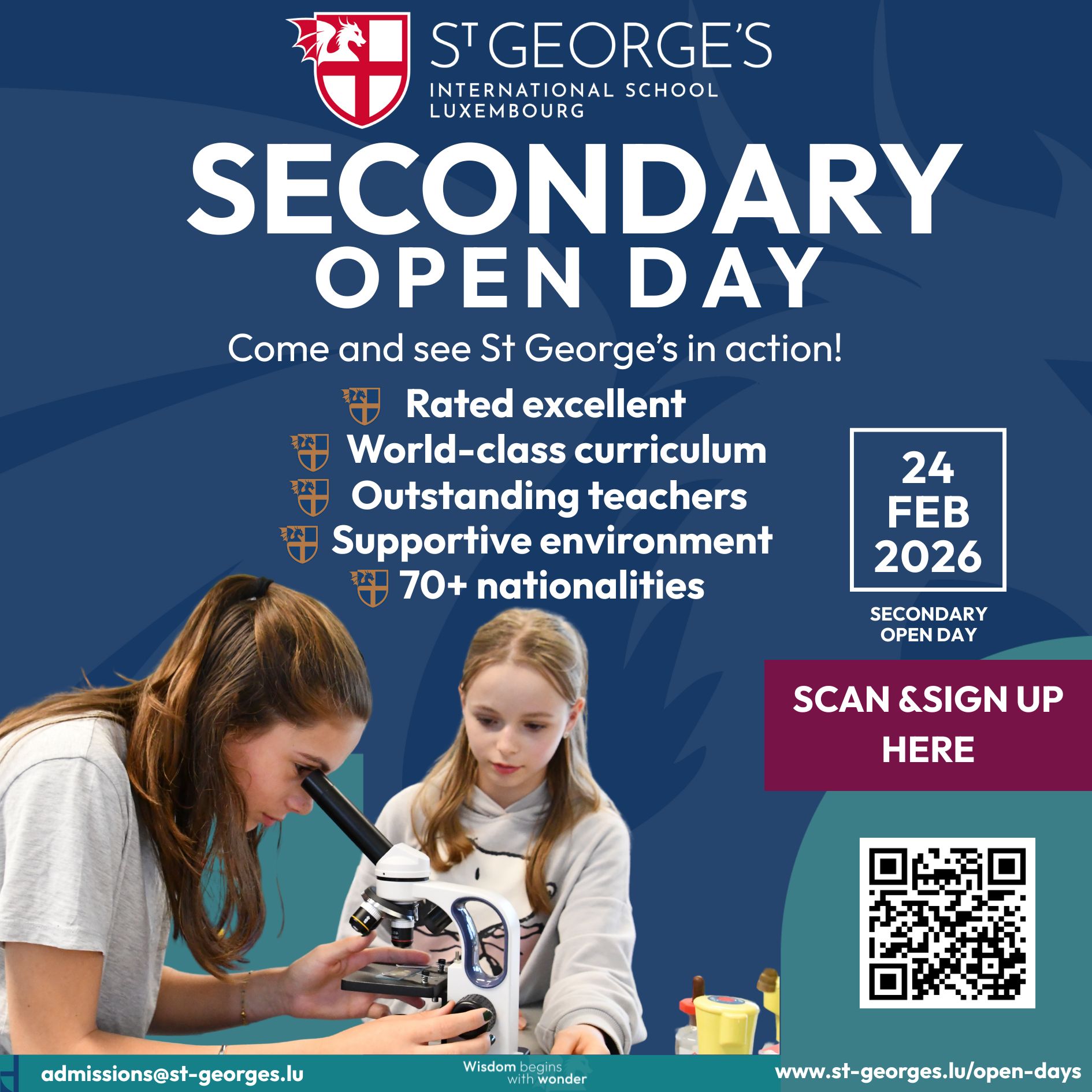 St George's International School, Luxembourg - St George's Open Doors ...